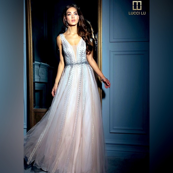 Lucci Lu | Dresses | Lucci Lu Sage Prom Dress | Poshmark